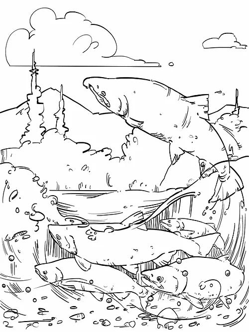 coloring pages on alaska
